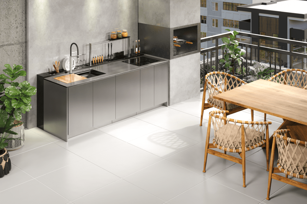 Mekal lança cozinha Freestanding, feita de aço inox - DW!